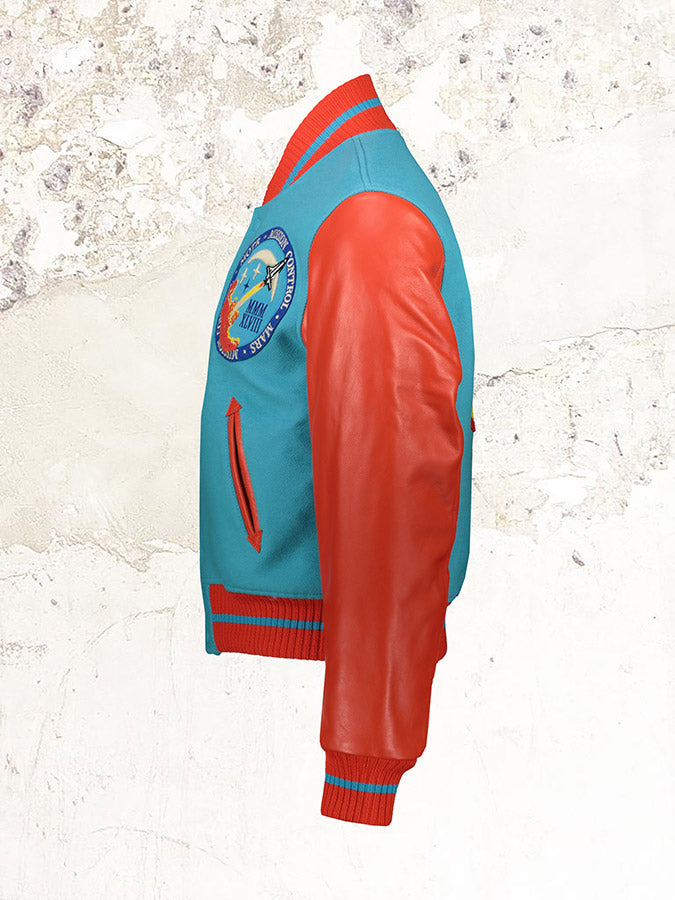 Members of the rage Camp Varsity bomber jacket – MDE